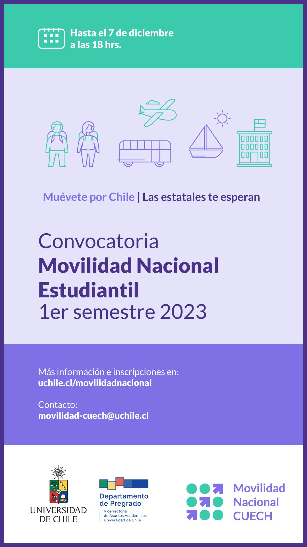 Movilidad Nacional Estudiantil, primer semestre 2023 | Pregrado FEN
